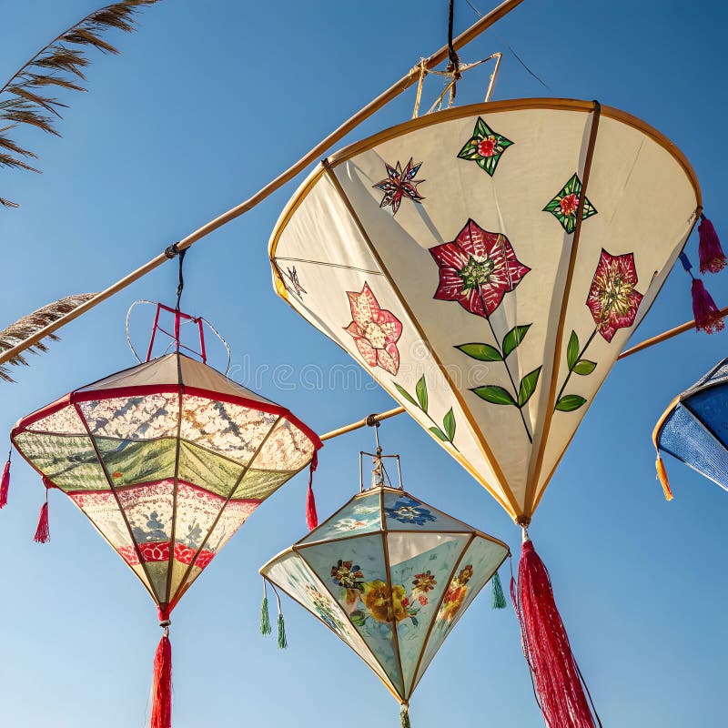 Traditional Kite Making Involves Vibrant Materials and Intricate ...
