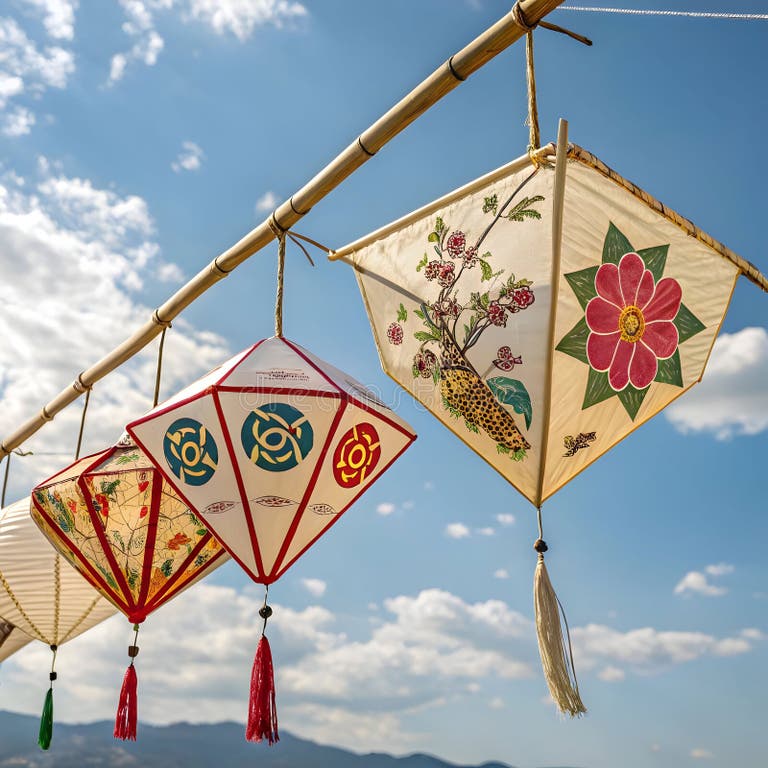 Traditional Kite Making Involves Vibrant Materials and Intricate ...