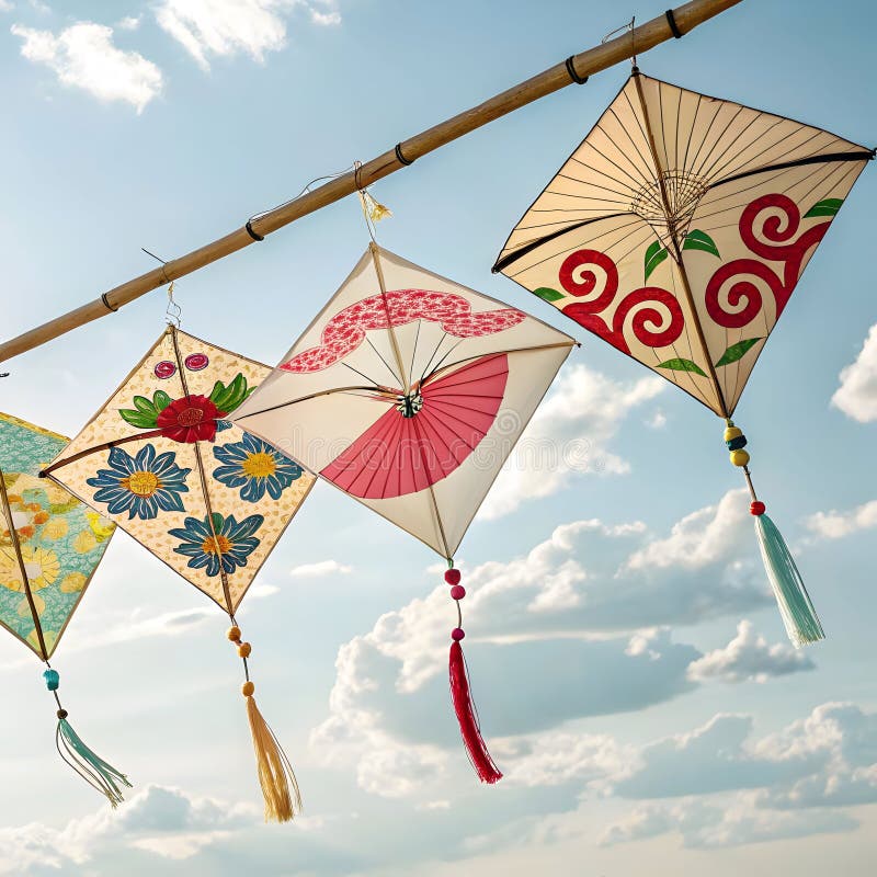 Traditional Kite Making Involves Vibrant Materials and Intricate ...
