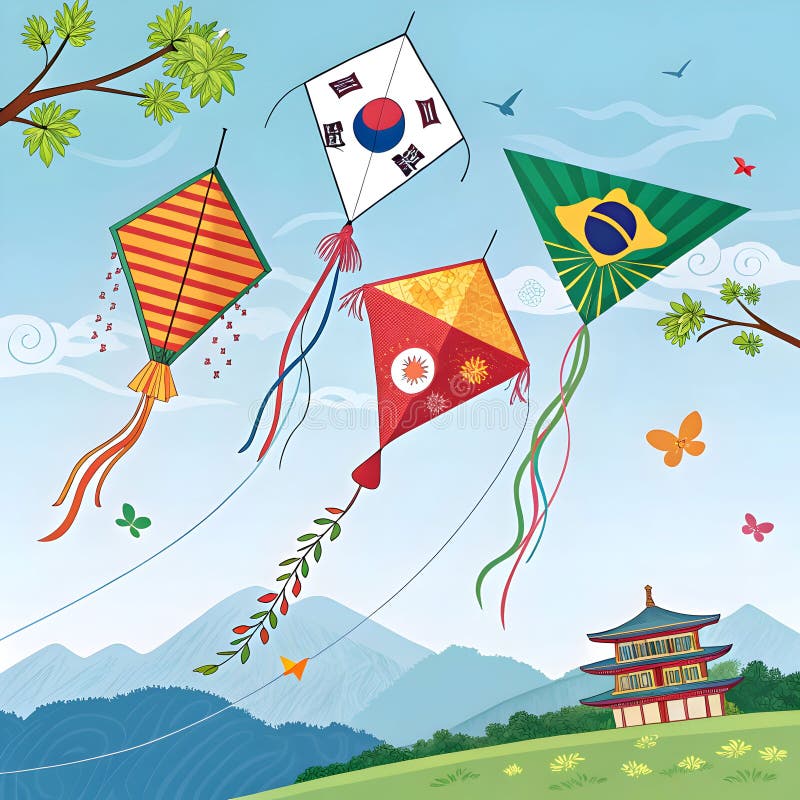 Traditional Kite Making Involves Vibrant Materials and Intricate ...