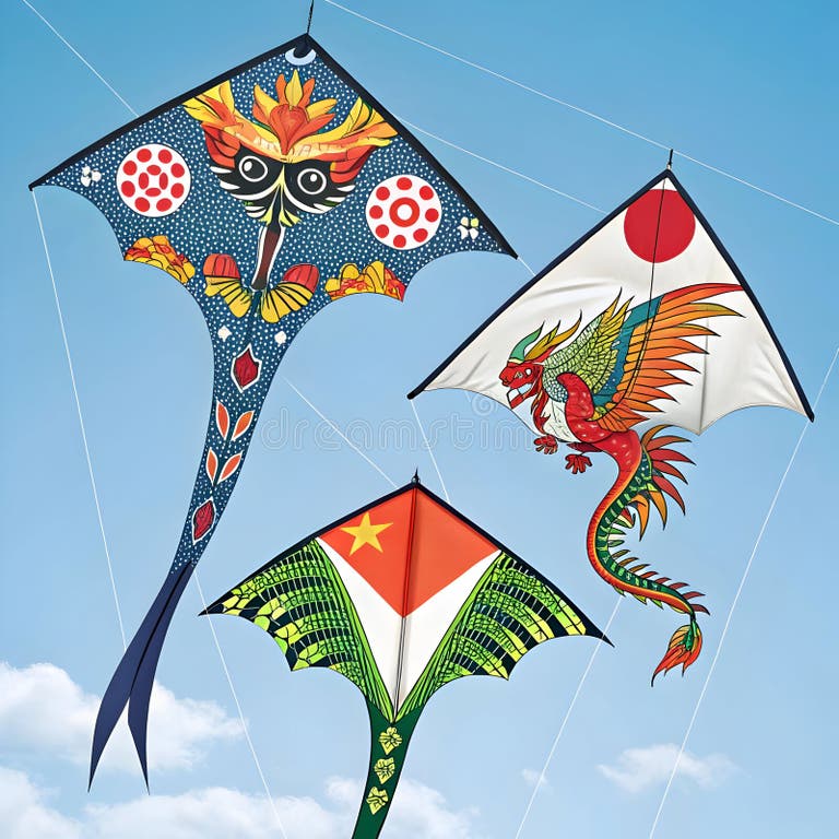 Traditional Kite Making Involves Vibrant Materials and Intricate ...