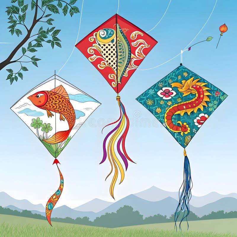 Traditional Kite Making Involves Vibrant Materials and Intricate ...