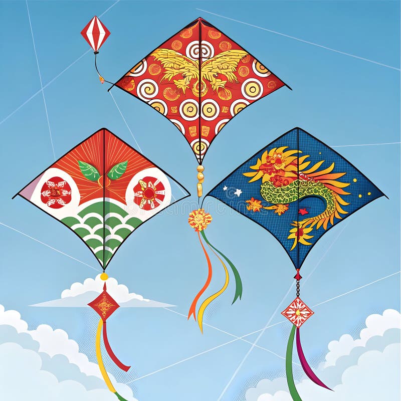 Traditional Kite Making Involves Vibrant Materials and Intricate ...