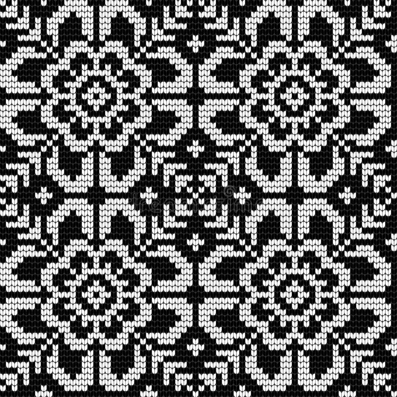 Traditional Knitting Pattern for Ugly Sweater Stock Illustration ...