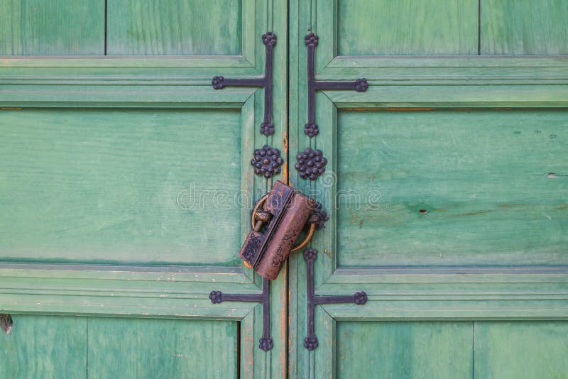 A Traditional Korean Door Lock Stock Photo - Image of culture ...