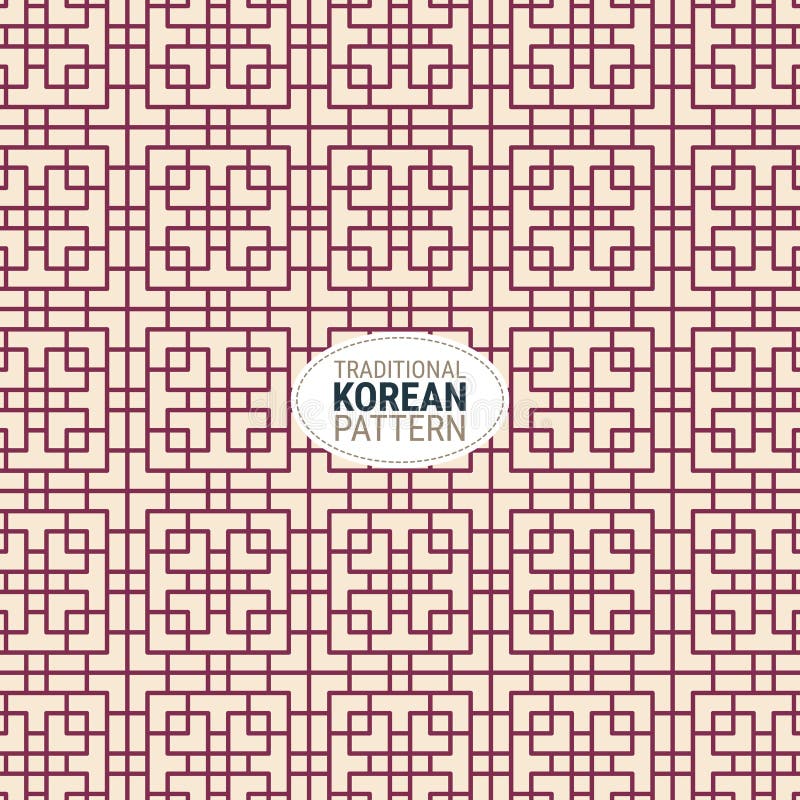 Traditional Korean Pattern for Designers Stock Vector - Illustration of ...