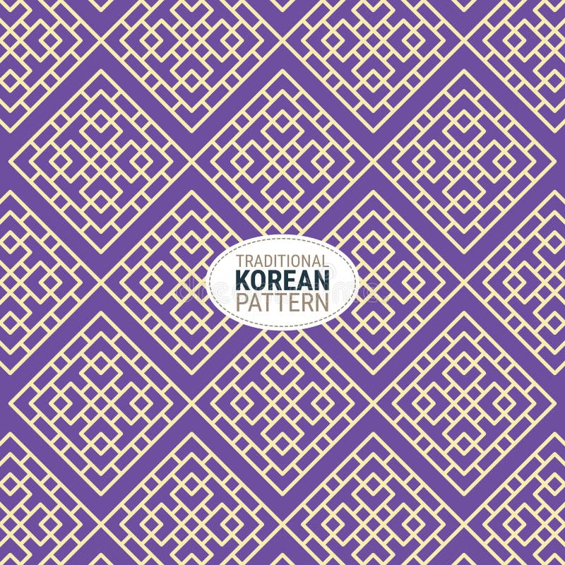 Traditional Korean Pattern for Designers Stock Vector - Illustration of ...