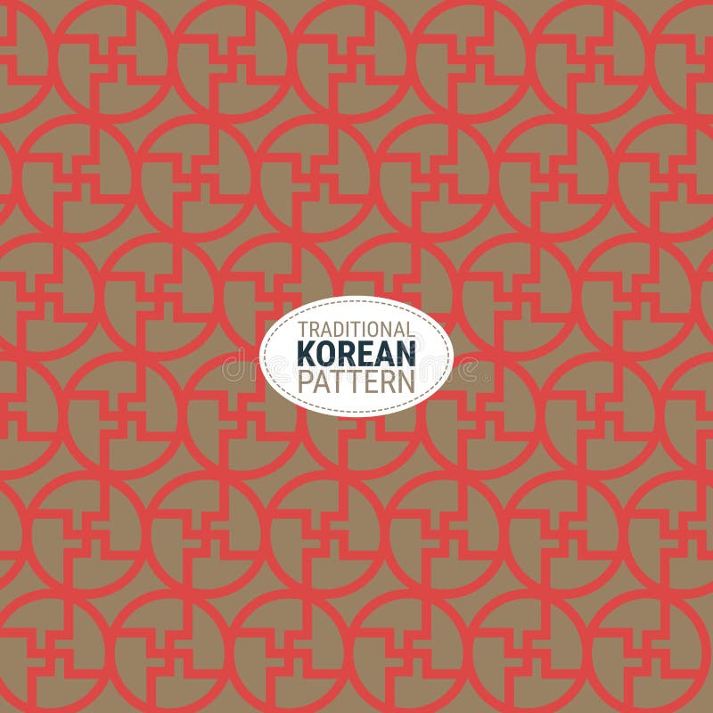 Traditional Korean Pattern for Designers Stock Vector - Illustration of ...