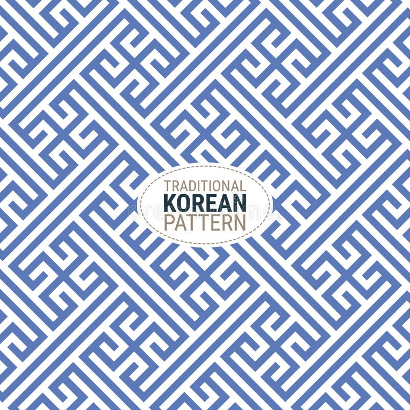 Traditional Korean Symbols, Vector Korea Pattern Design for Bathroom ...