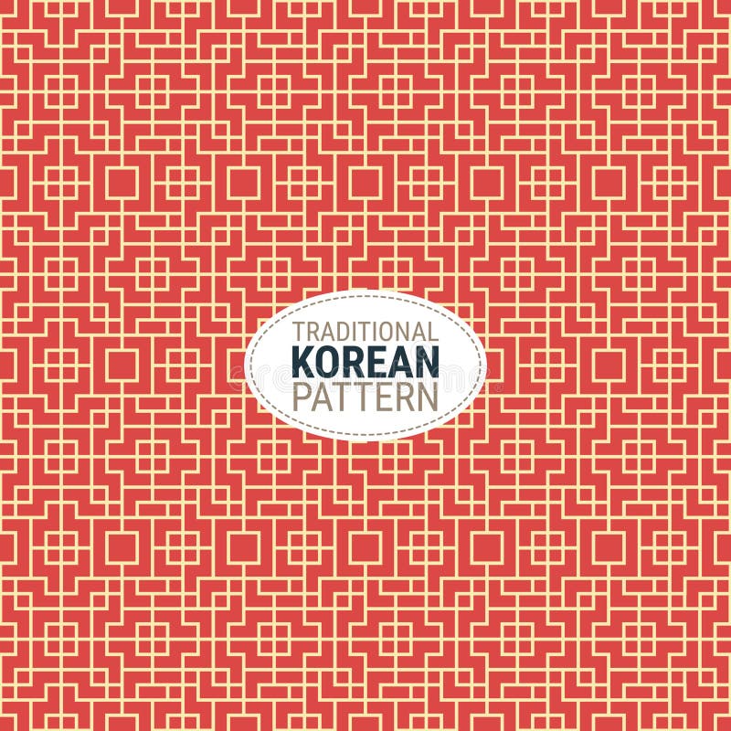Traditional Korean Pattern for Designers Stock Vector - Illustration of ...