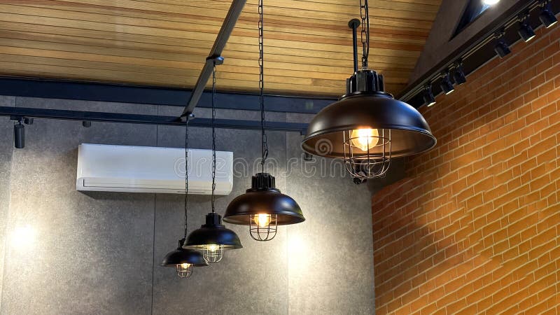 Traditional Lamps Hanging from the Ceiling Stock Image - Image of ...