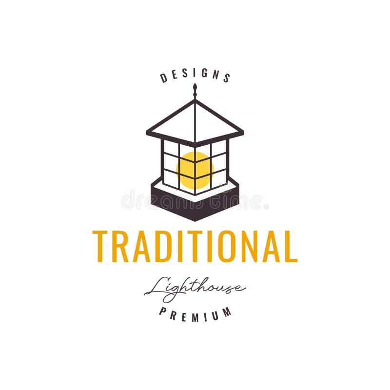 Traditional Lantern Culture Japan Logo Design Vector Stock Vector ...