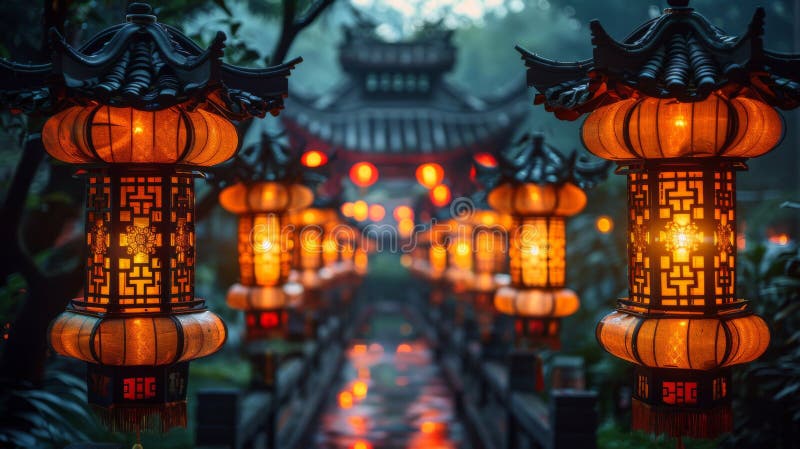 Traditional Lantern Festival in China Stock Image - Image of celebrate ...