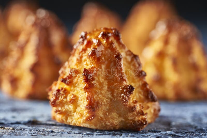 Traditional Latin Coconut Pastry on a Baking Sheet Stock Image - Image ...