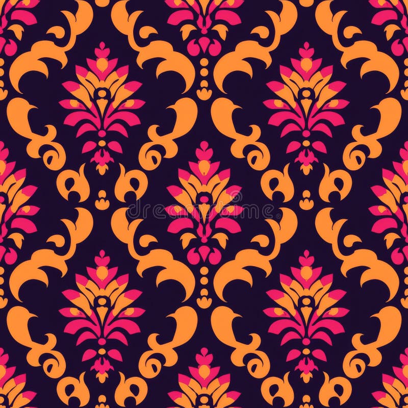 Traditional Latin Floral Motif. a Traditional Latin Motif in a Seamless ...
