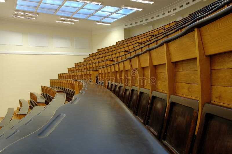 Traditional lecture hall stock photo. Image of room - 144624128
