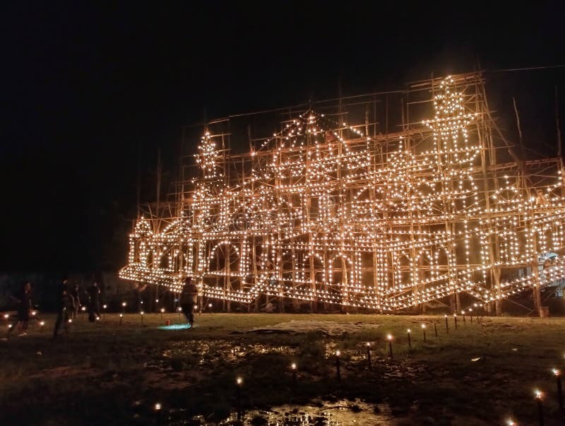 Traditional Light Installation - Architectural Art with Fire& X22 ...