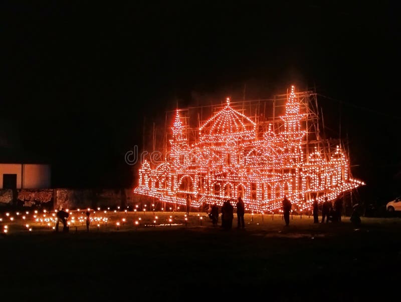 Traditional Light Installation - Architectural Art with Fire& X22 ...