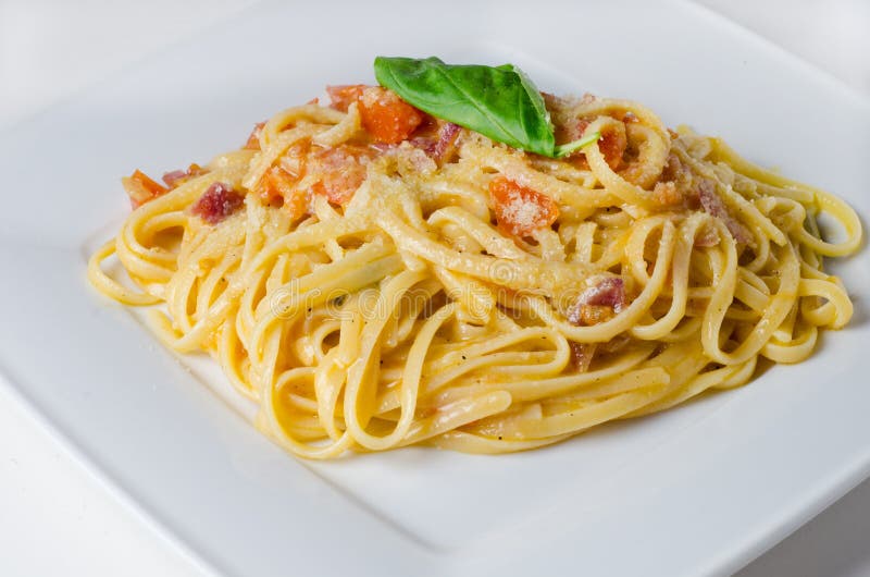 Traditional linguini plate stock image. Image of appetizer - 22606047