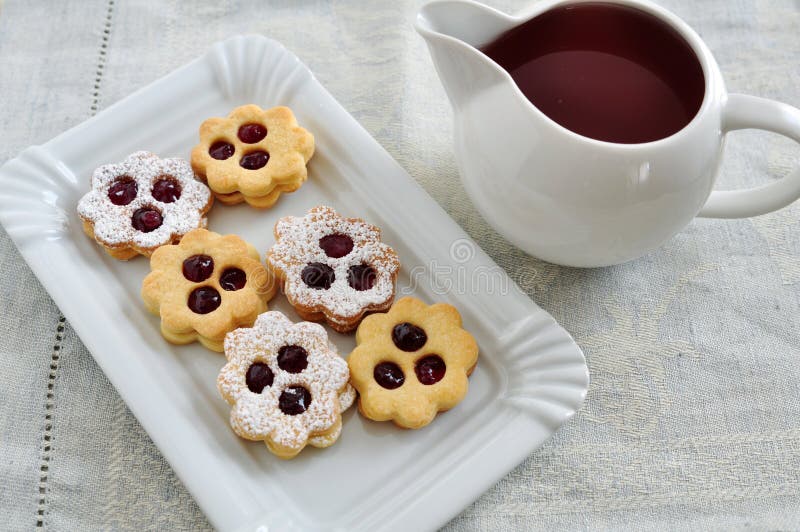 Traditional Linzer Cookies stock image. Image of decoration - 33138839