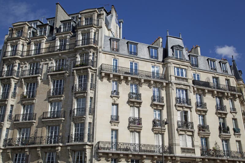 Traditional Living Building,Paris Stock Photo - Image of tours, living ...