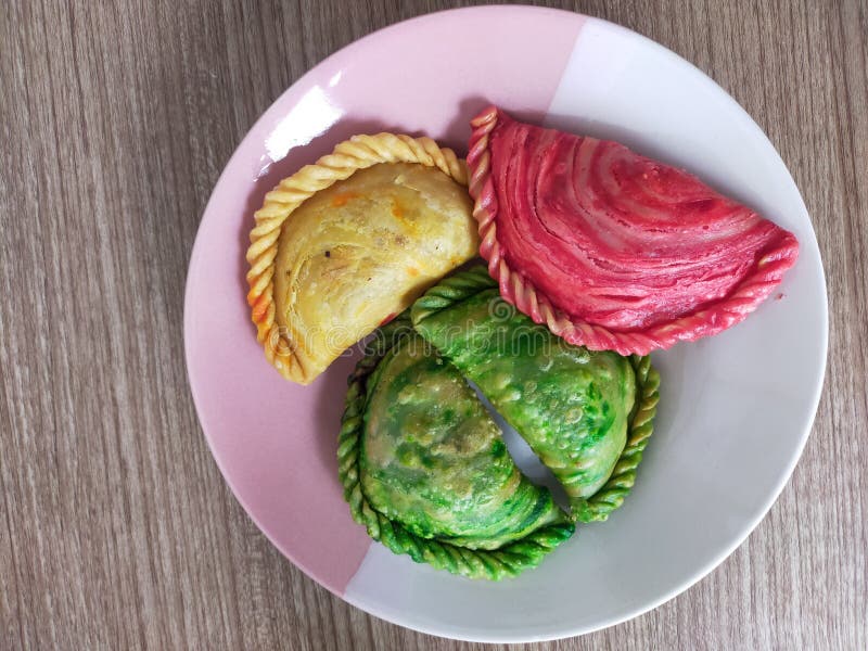 Traditional Local Red and Green Cake Stock Image - Image of local ...