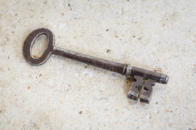 Old key in lock stock image. Image of historic, keyhole - 138237749