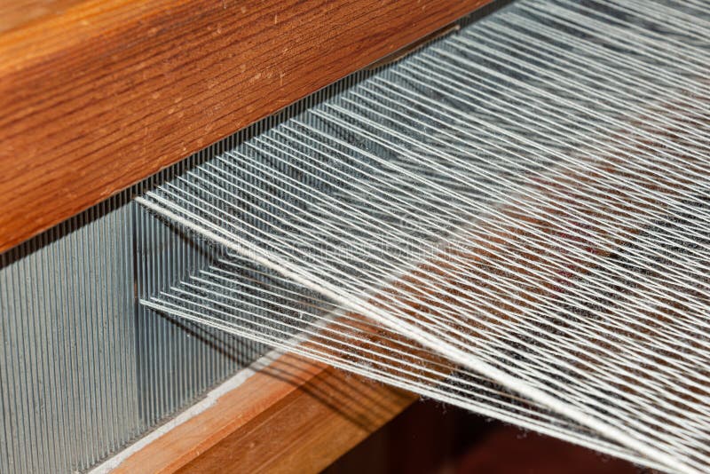 Traditional Loom To Create Original Textiles in Oaxaca, Mexico Stock ...