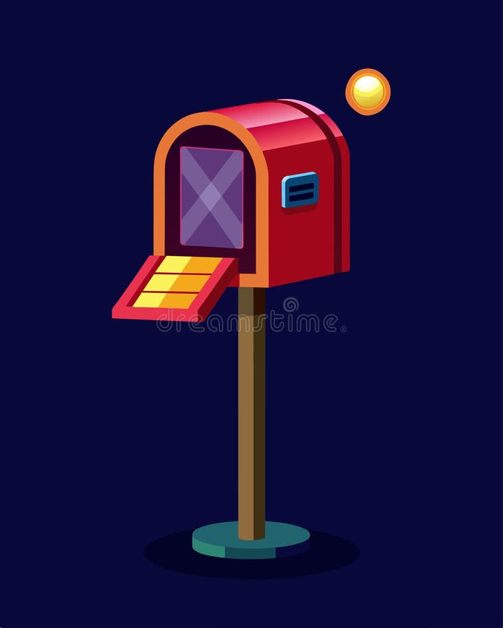 A Traditional Mailbox with a Small Solar Panel on Top Ensuring that the ...