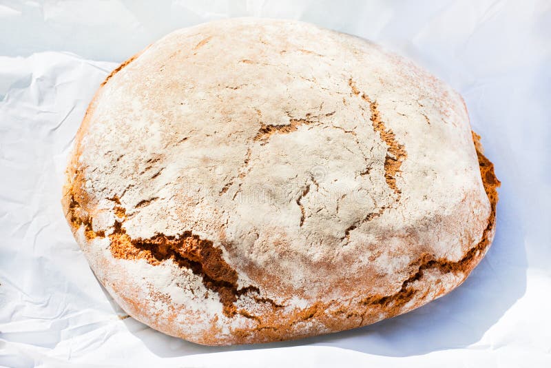 Traditional Majorcan Brown Bread - Pan Moreno Stock Photo - Image of ...