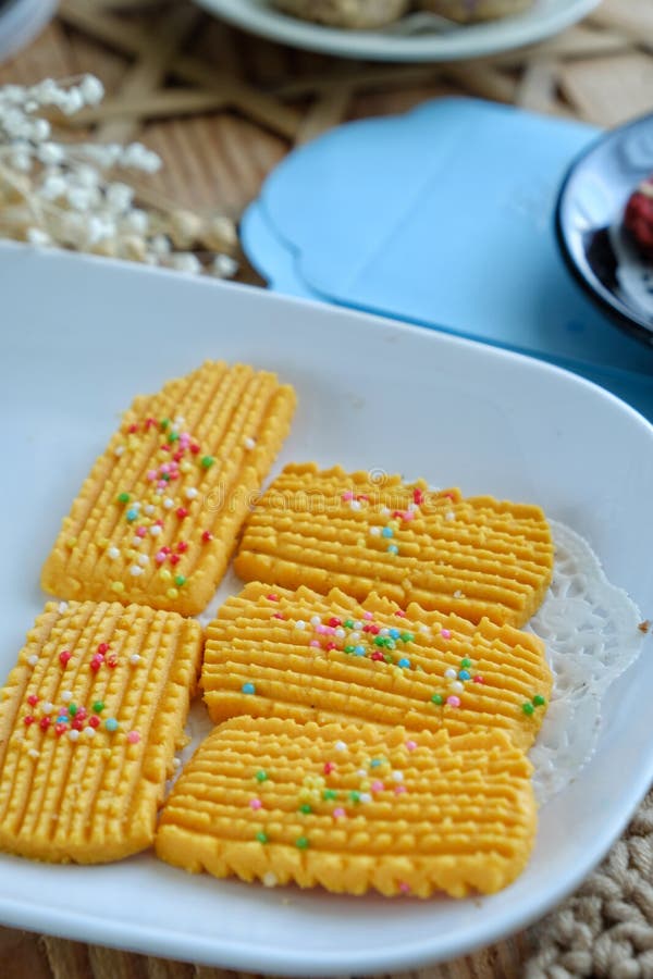 Traditional Malay Cookies for Eid Festive Biskut Semperit , Selective ...