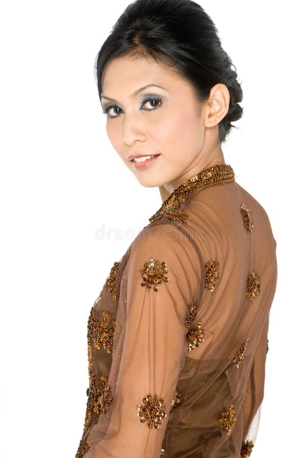 Traditional Malay Dress stock photo. Image of cute, white - 3230696