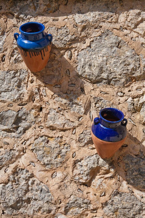 Ceramic Pottery In Mallorca Stock Image - Image of composition ...