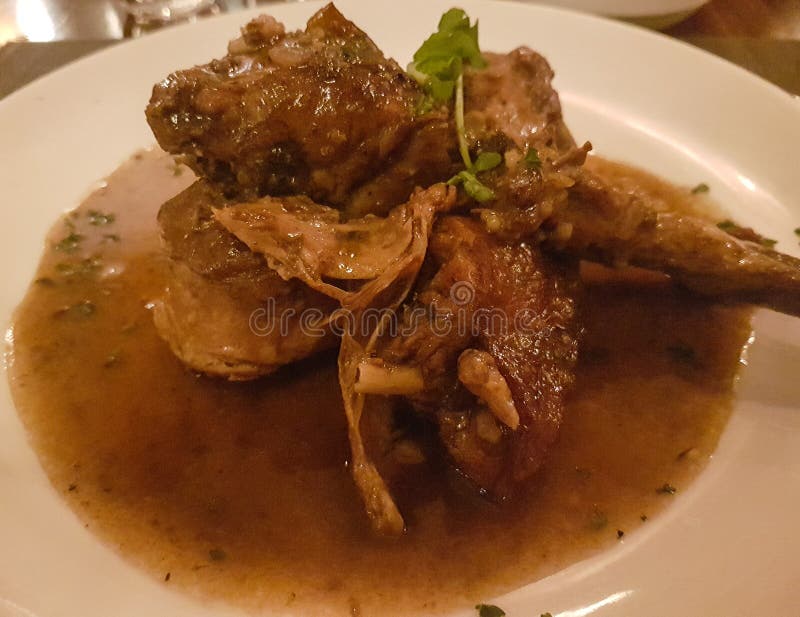 Traditional Maltese Rabbit. Stock Image - Image of cuisine, food: 123561451