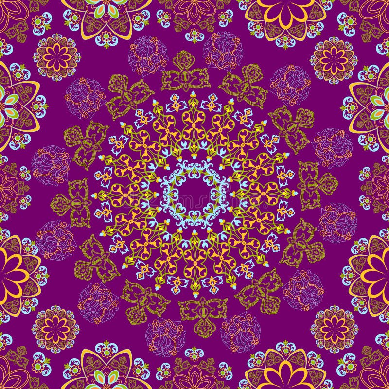 Traditional Mandala Ornament in Gentle Colors Stock Vector ...