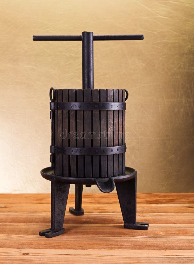 Traditional Manual Grape Pressing Utensil Stock Photo - Image of ...