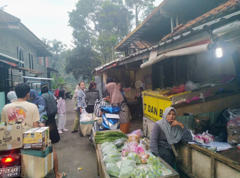 Traditional Market in Java Island Indonesia Editorial Image - Image of ...