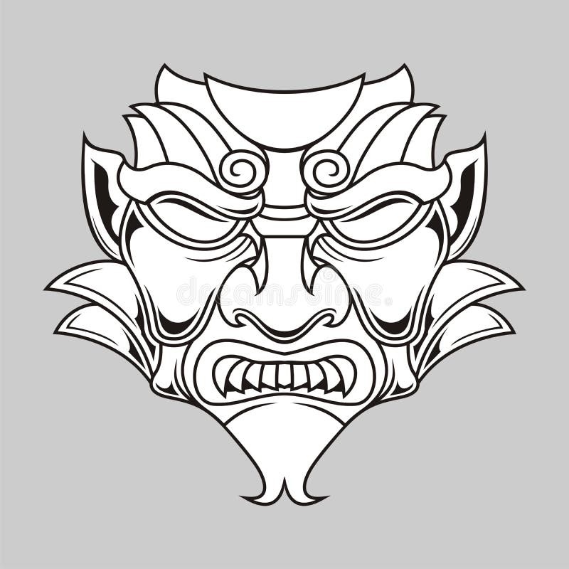 Traditional mask stock vector. Illustration of ornate - 47881870