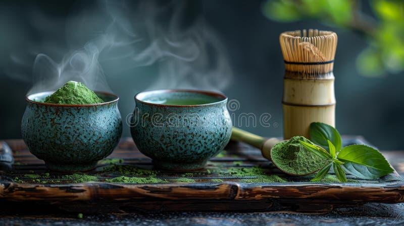 Traditional Matcha Tea Ceremony - Generative Ai Stock Illustration ...