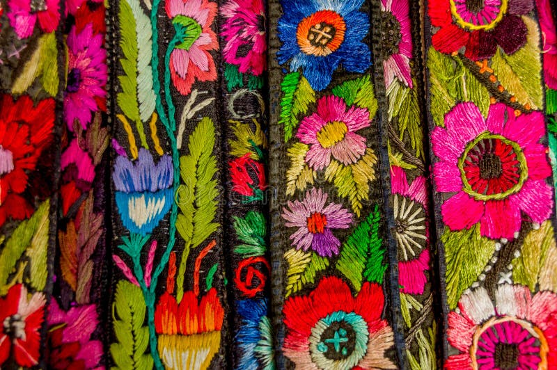 Traditional mayan textiles stock image. Image of detail - 45100157