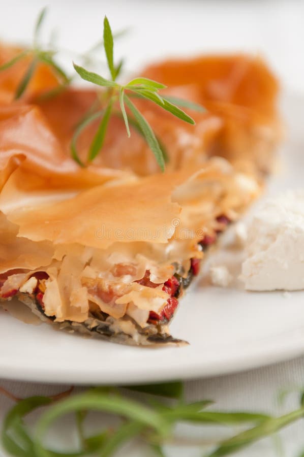 Traditional Meal with Filo Dough and Vegetables Stock Photo - Image of ...