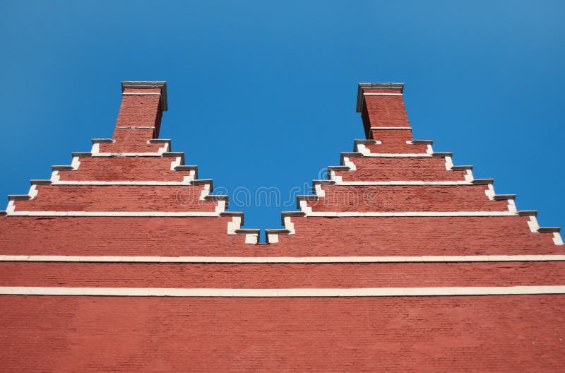 Traditional Medieval Merlons Wall Stock Image - Image of merlon ...