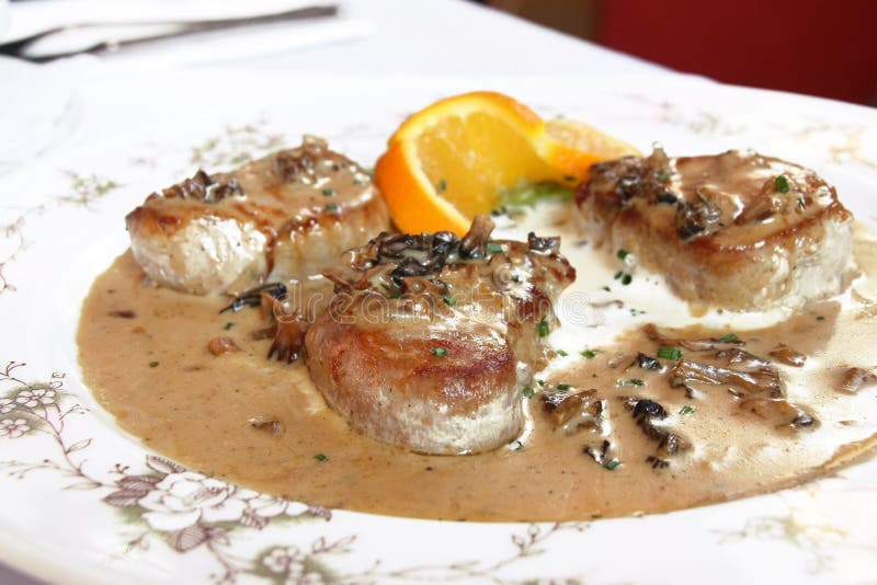 Traditional Menu in Germany Stock Photo - Image of restaurant, orange ...