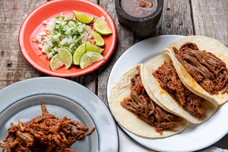 Mexican Beef Barbacoa Tacos Stock Image - Image of birria, fresh: 178603885