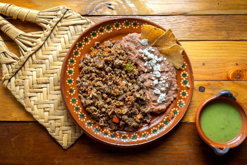 Mexican machaca with egg stock photo. Image of salsa - 170971422