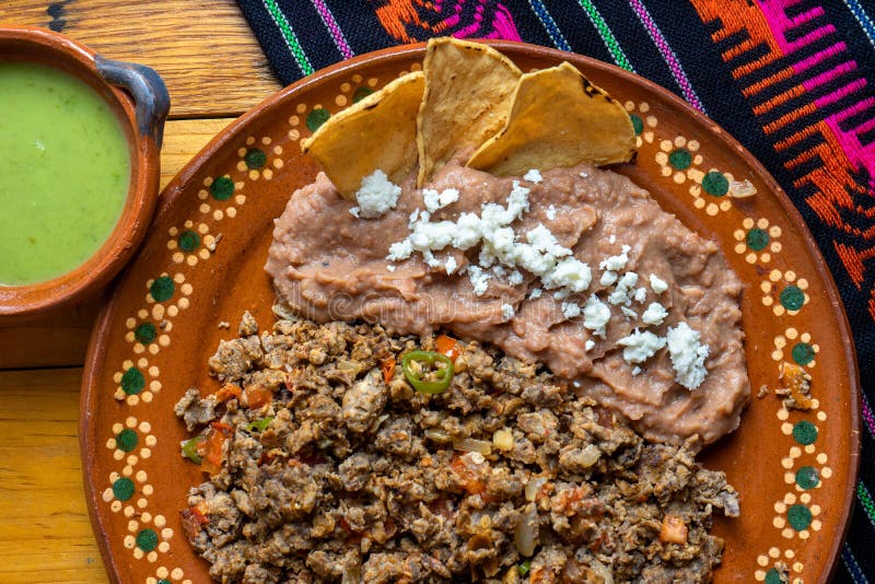 Mexican machaca with egg stock image. Image of calorie - 170971489