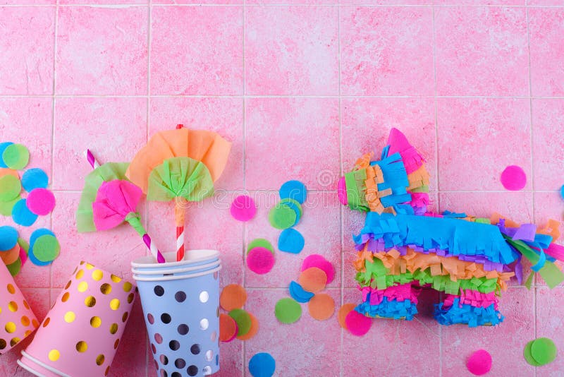 Traditional Mexican Pinata in Shape of Donkey Stock Image - Image of ...