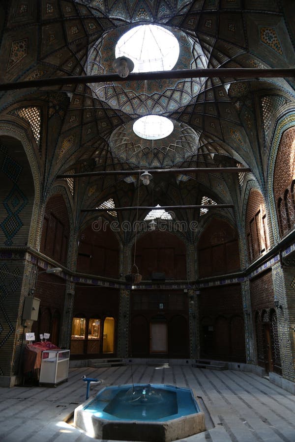 A Traditional Middle East Bazaar Building and Ceiling Stock Image ...