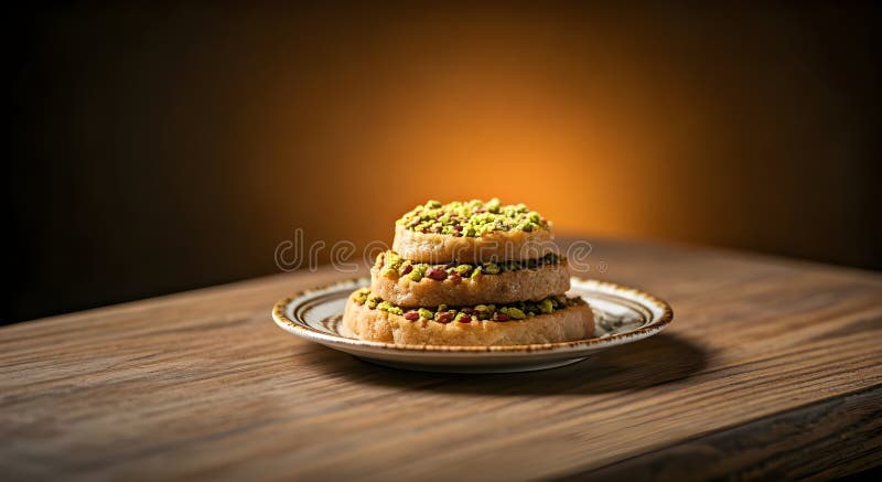Basbousa Arabic Sweet Bakery. Middle Eastern Dessert Vector ...
