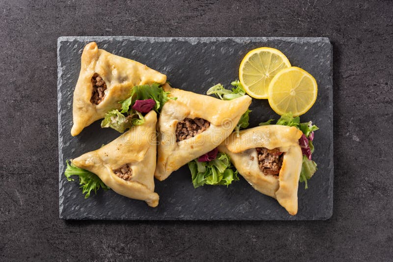 Traditional Middle Eastern Fatayer Stock Photo - Image of fatayer ...